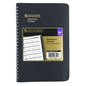 Medium Size Personal Phone and Address Book with Alphabetical Entries ...
