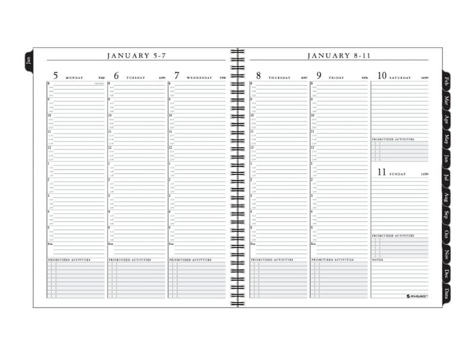 AT-A-GLANCE - Weekly/monthly planner refill - week/month to view - wire ...