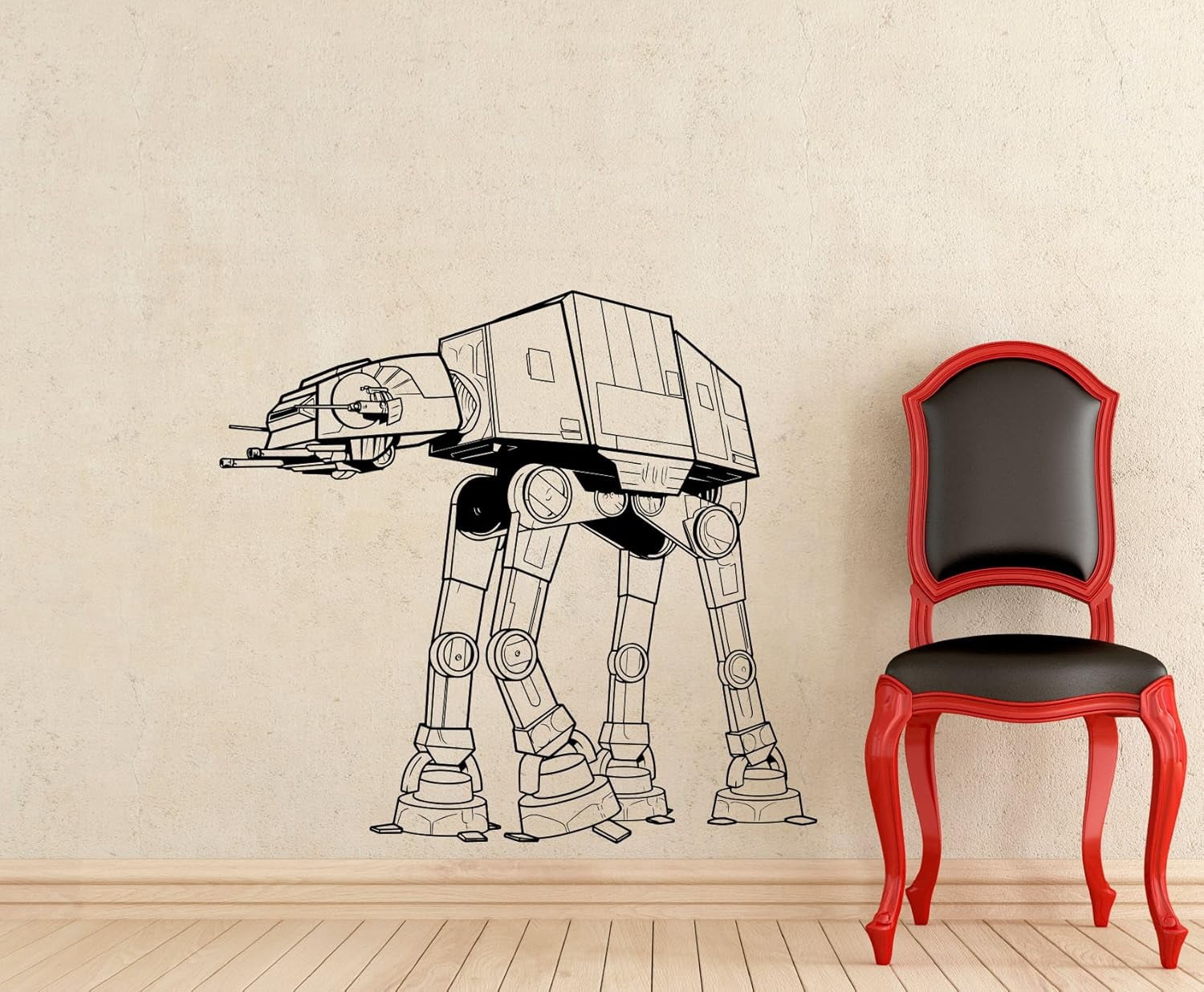 AT-AT Walker Wall Decal AT AT Droid Robot Movie Vinyl Sticker Nursery ...