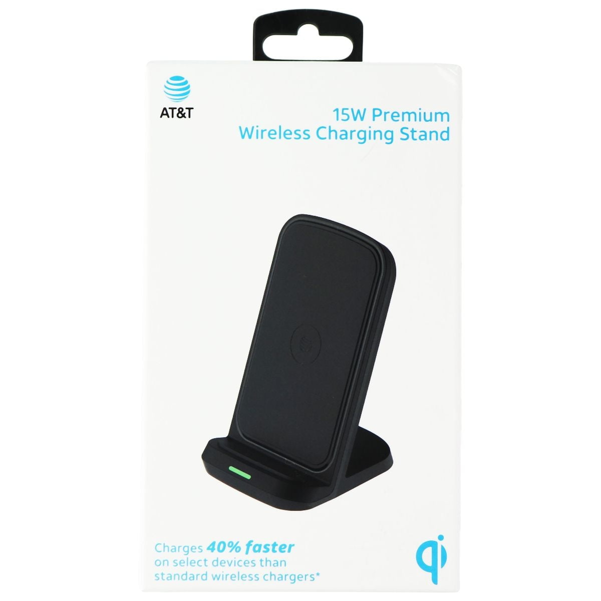 AT&T (15W) Wireless Qi Charging Stand (12V/1.5A) - Black - Walmart.com