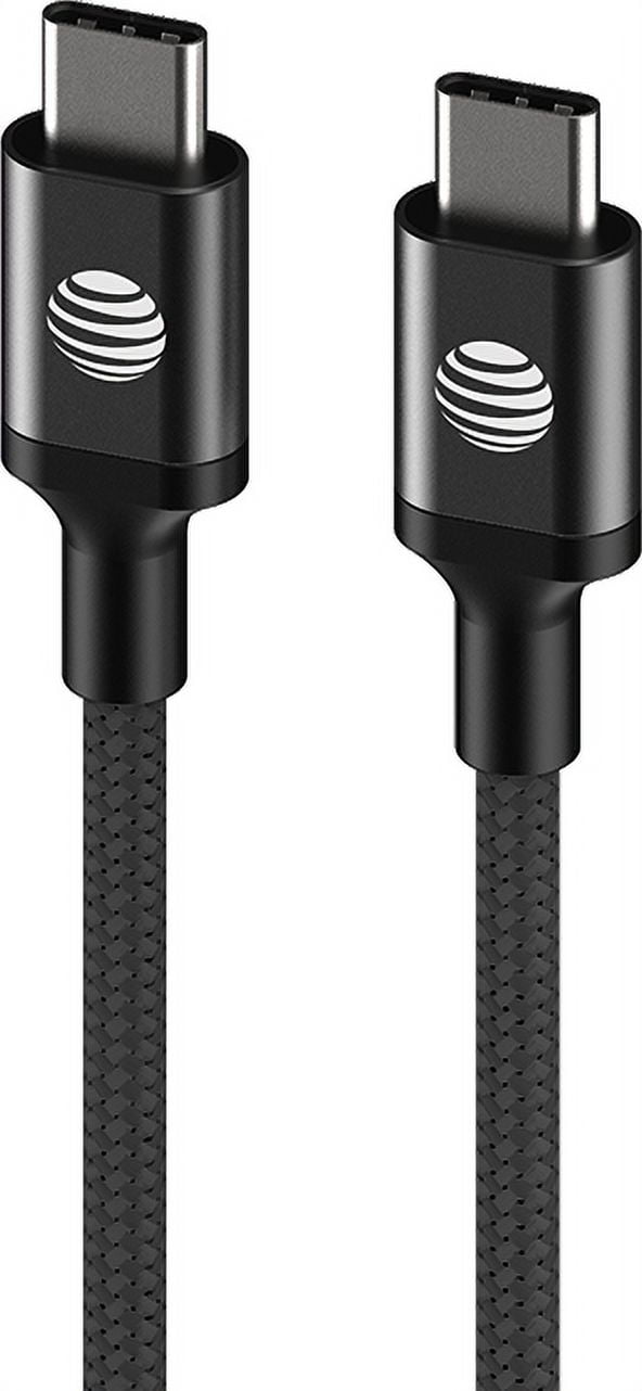AT&T USB-C Braided Cable, 6-Foot, Durable Charging, Fast Data Transfer ...