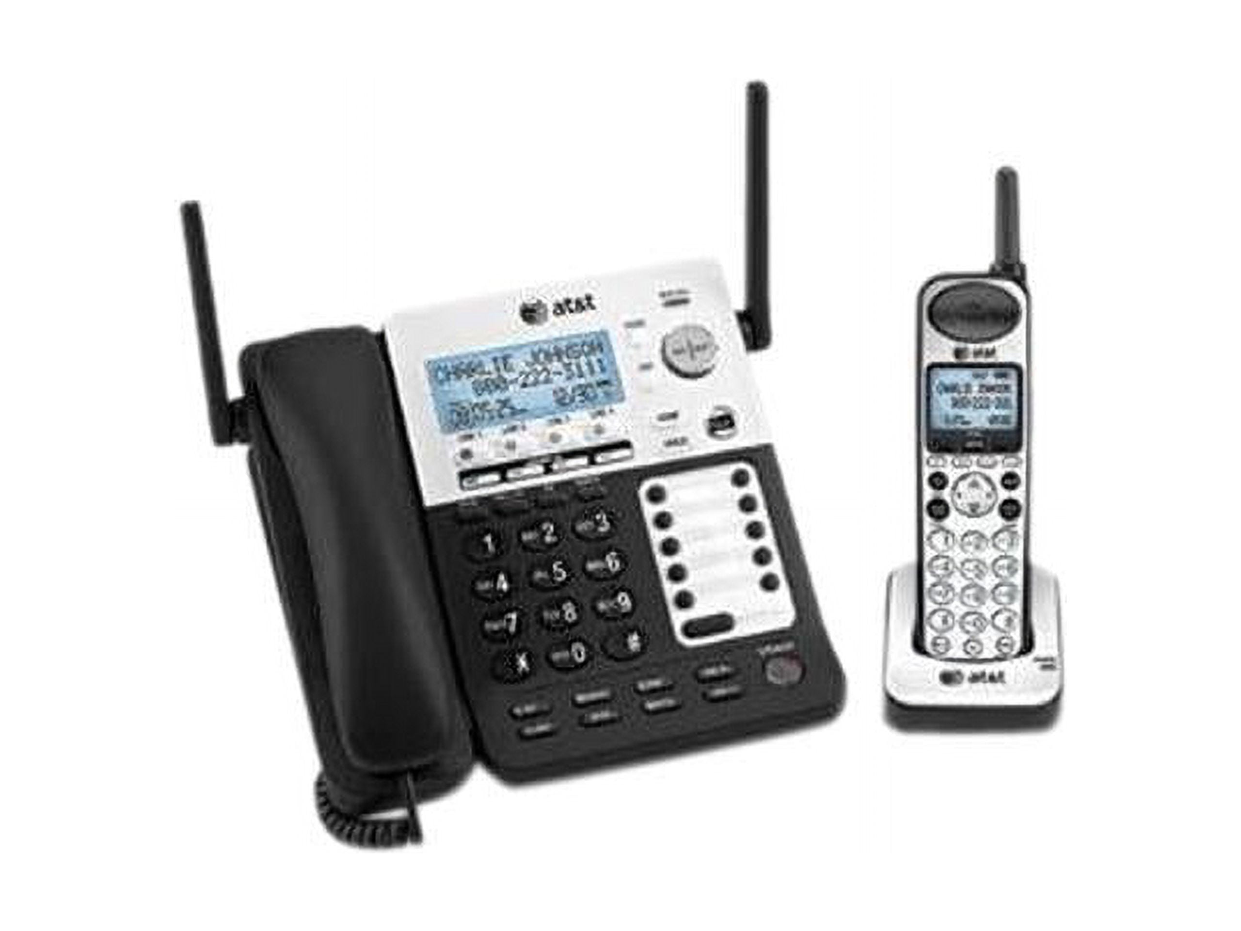 AT&T SynJ SB67138 Corded/Cordless DECT 6.0 Landline Phone with 4-Line ...