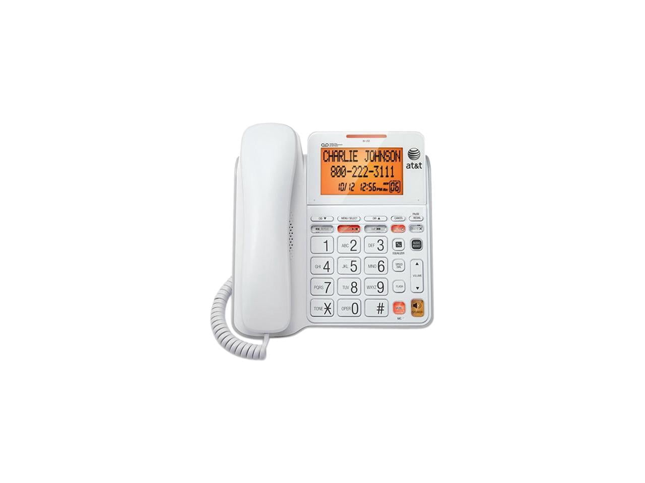 AT&T CL4940 Corded Landline Telephone with Caller ID - White - Walmart.com