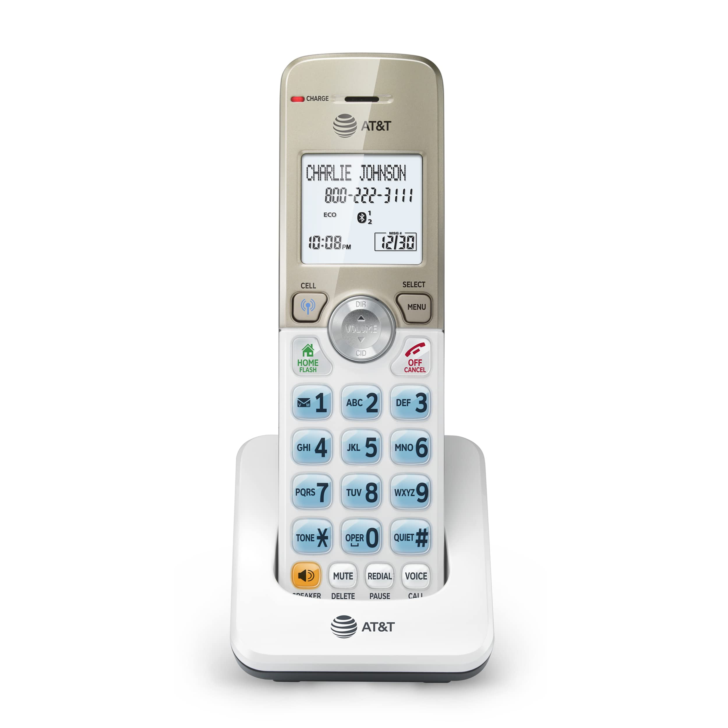 AT&T DL70019 Accessory Handset for DL72x19 Phone with Bluetooth Connect ...