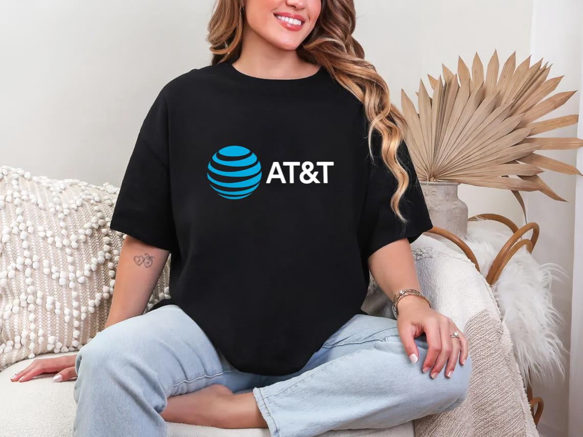AT&T Employee Tech Branded Company Graphic Work T-Shirt, for men ...