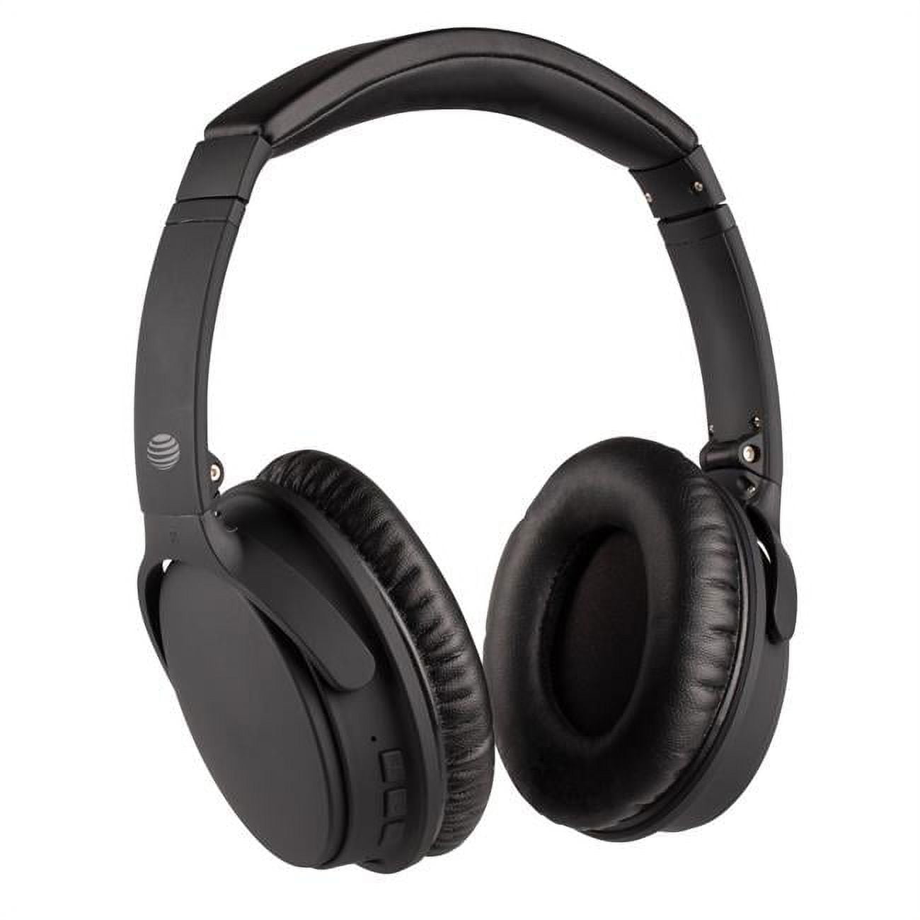 AT&T H100 Over the Ear Wireless Bluetooth Headphones, Black - Walmart.com