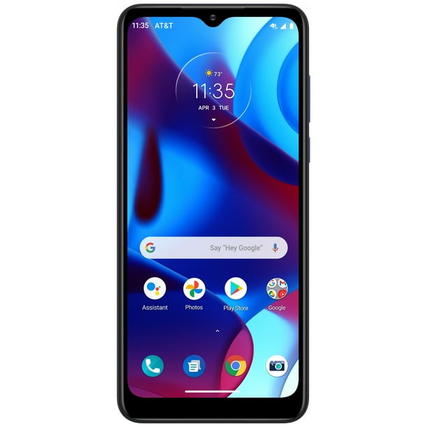 AT&T Motorola, Moto G Pure, 32GB, Deep Indigo - Prepaid Smartphone ...