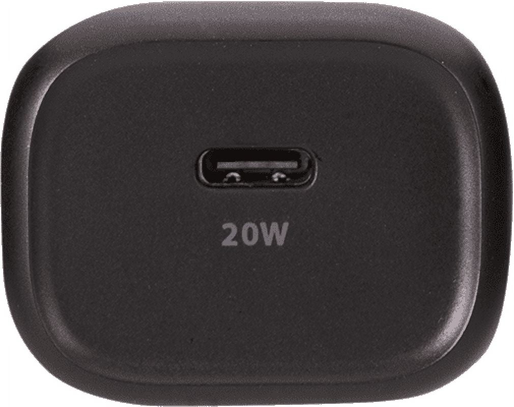 AT&T Compact 20W USB-C Power Delivery Wall Charger with Foldable Prongs ...