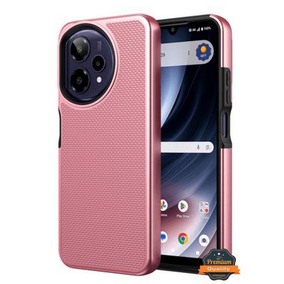 For AT&T Verge 2 Dual Layer Slim & Tough Hybrid Shockproof Heavy Duty ...