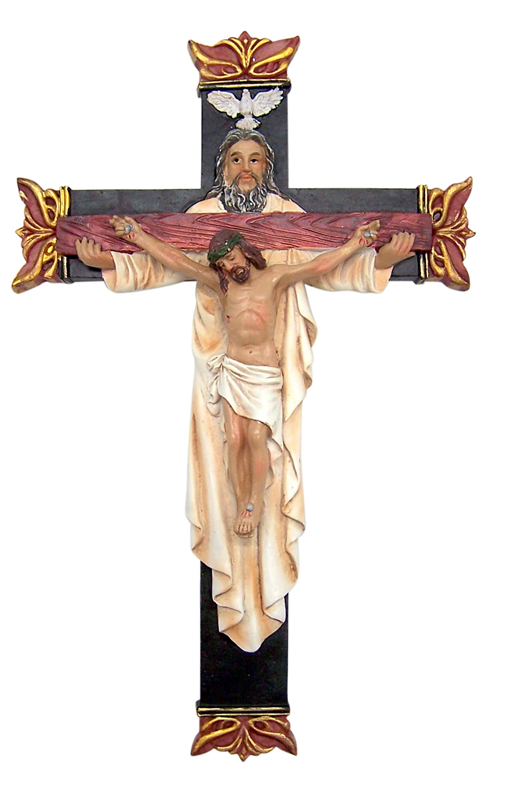 AT001 Religious Holy Trinity Wall Crucifix C82 - Walmart.com