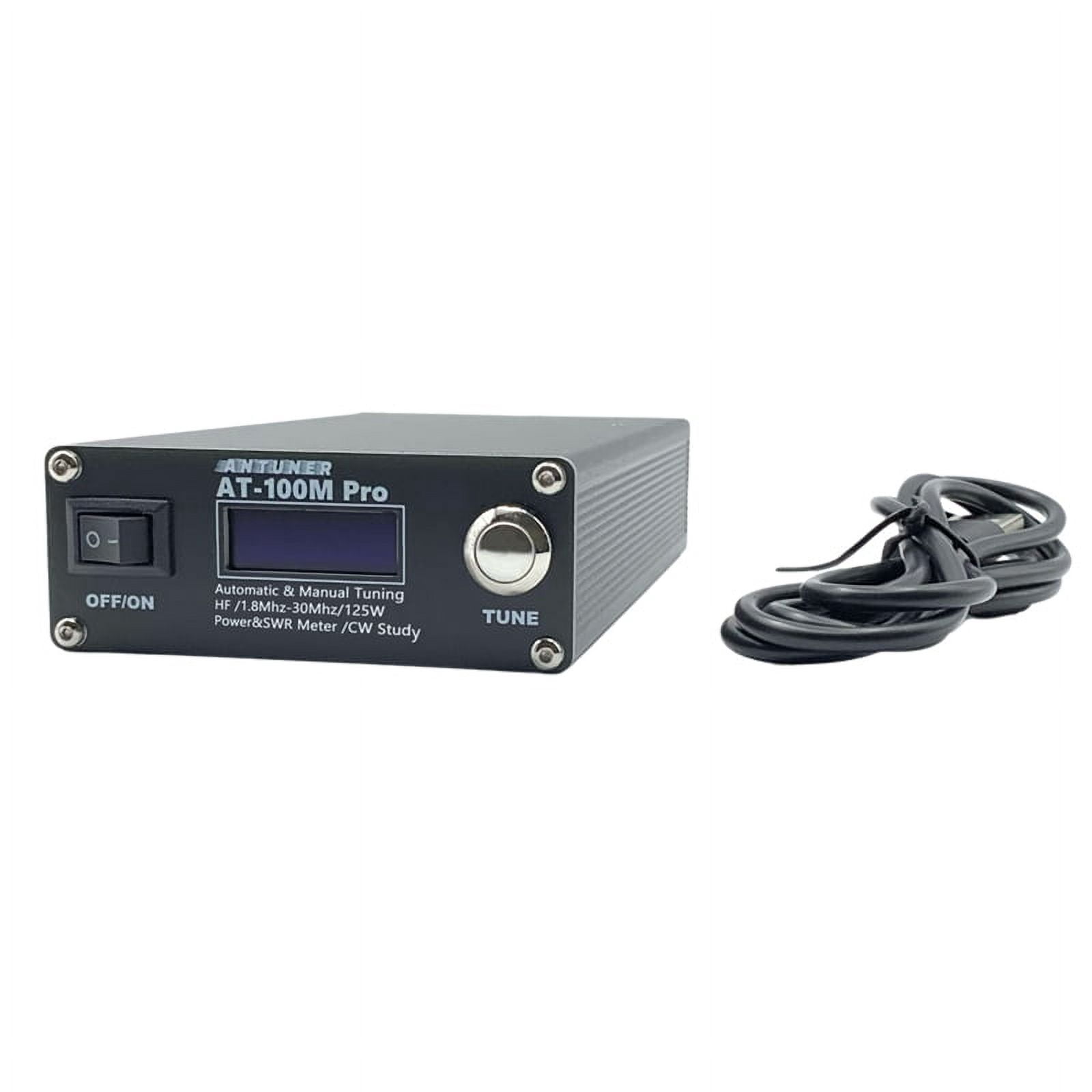 AT100M Pro Antenna Tuner 1.8Mhz-30Mhz 100W Support Morse Code Exerciser ...