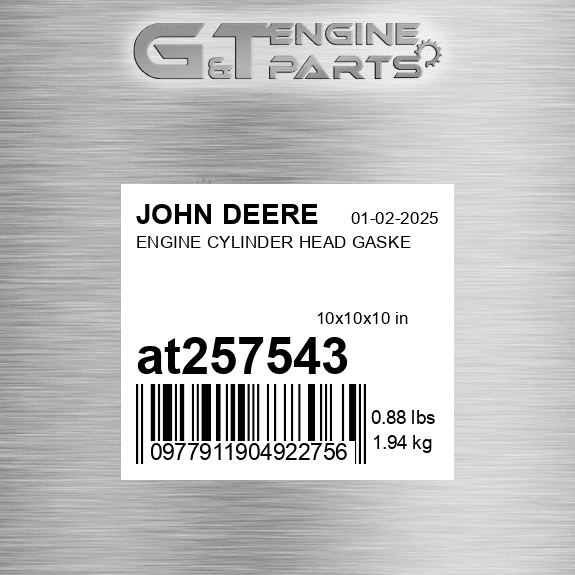 AT257543 ENGINE CYLINDER HEAD GASKE fits JOHN DEERE (New OEM) - Walmart.com