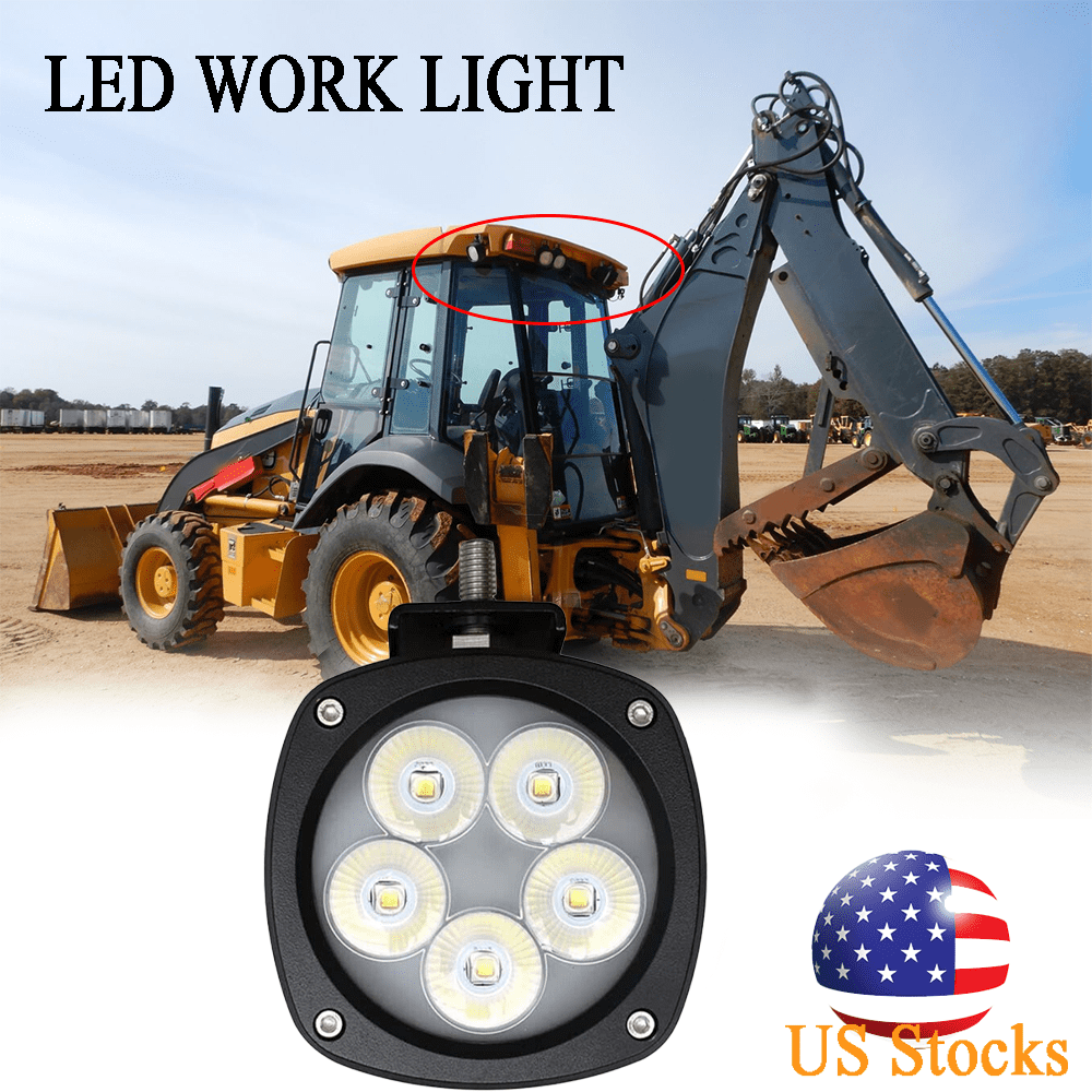 AT323301 45W Flood Beam LED Work Light For John Deere Backhoe Loaders+ ...