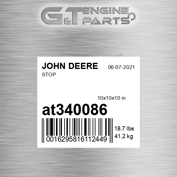 AT340086 STOP fits JOHN DEERE (New OEM) - Walmart.com