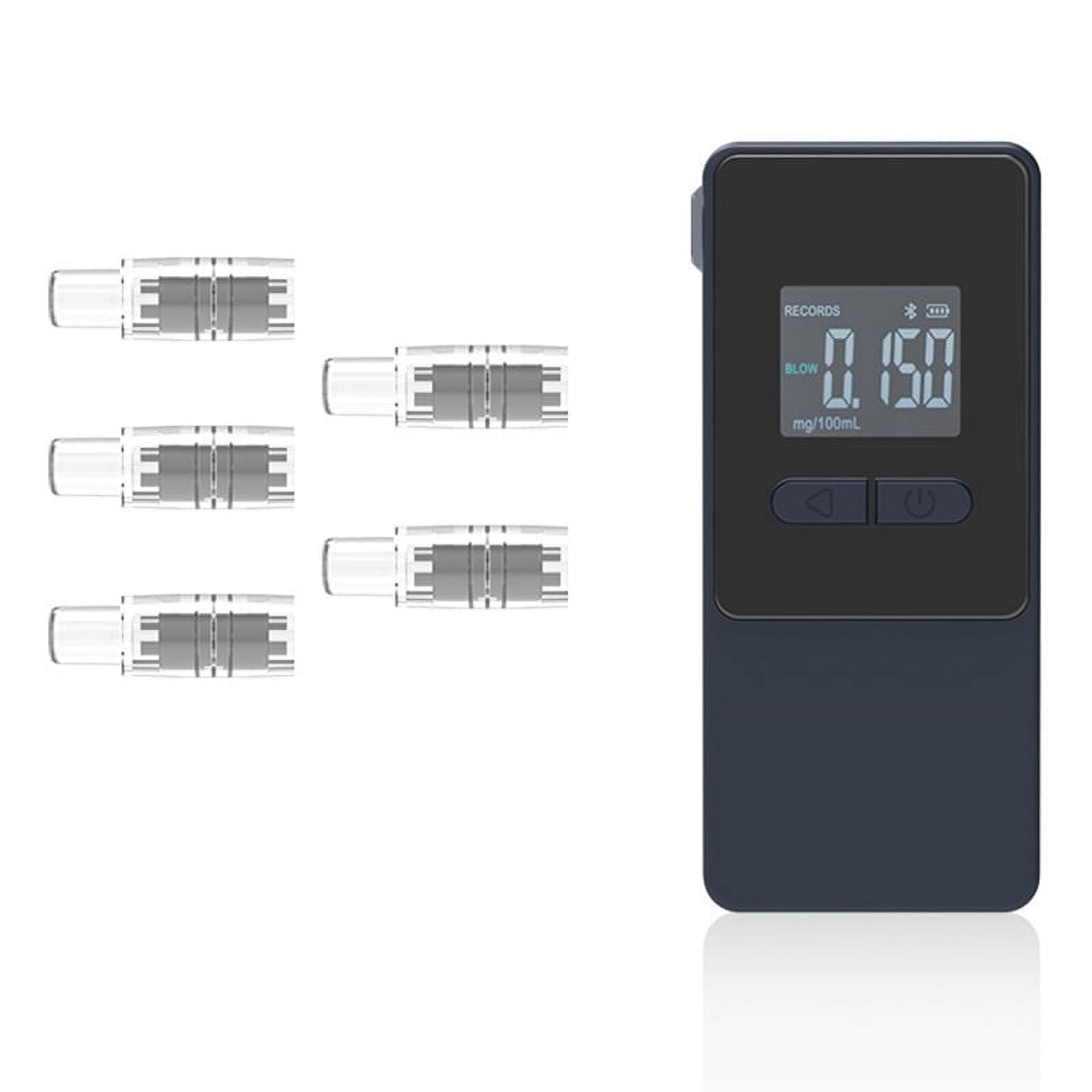 AT808 Portable Professional Alcohol Detector Bluetooth APP Exhaled Gas ...