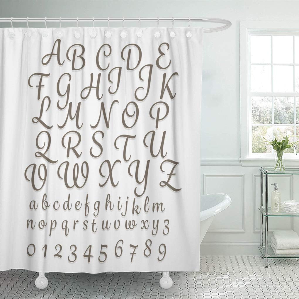 ATABIE Handwritten Script Alphabet Classic Cursive Write English Drawn ...