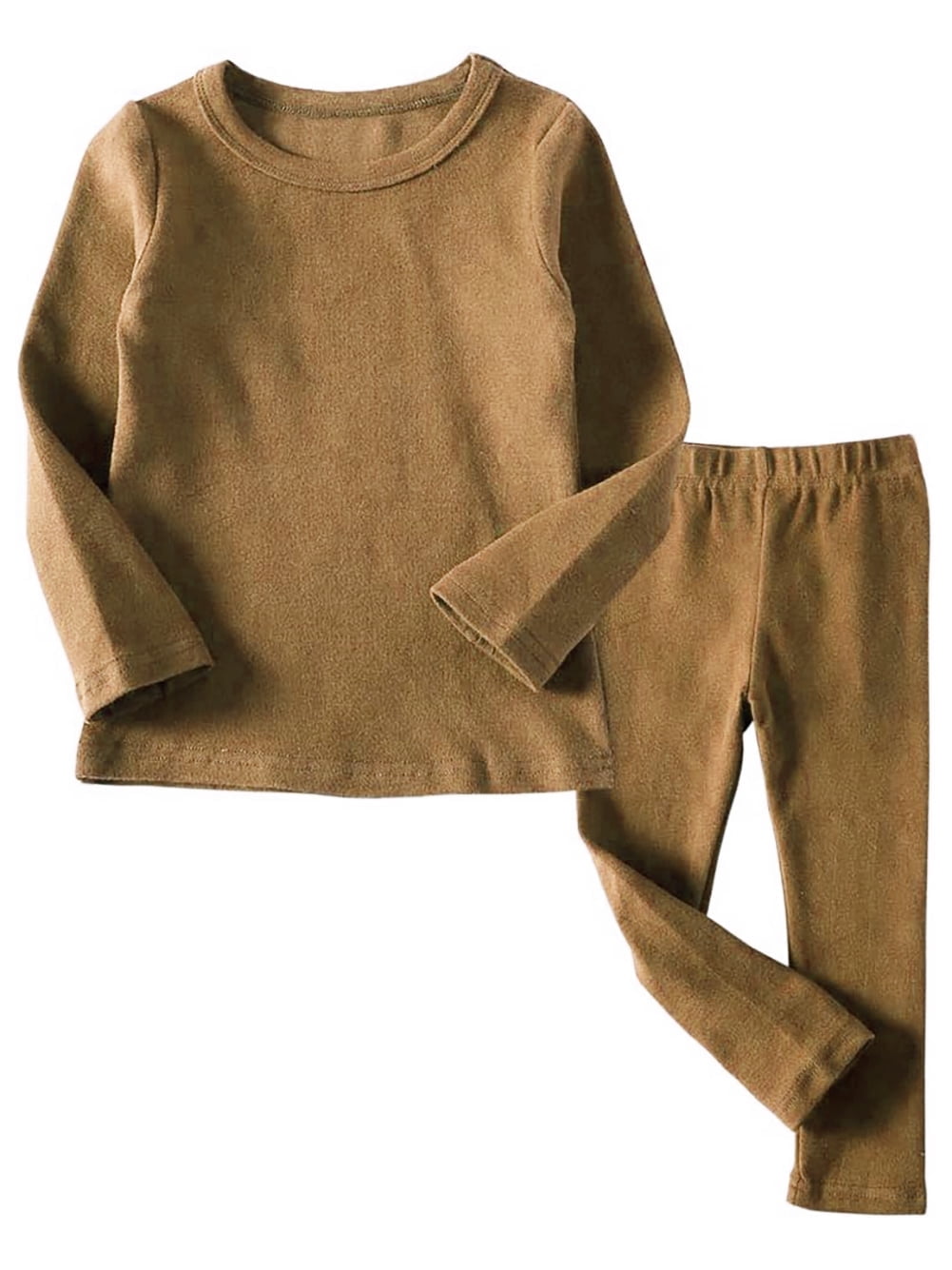 ATAIKU 1-9Y Kids Winter Warm Thermal Pajamas Set Cotton Sung Fit ...