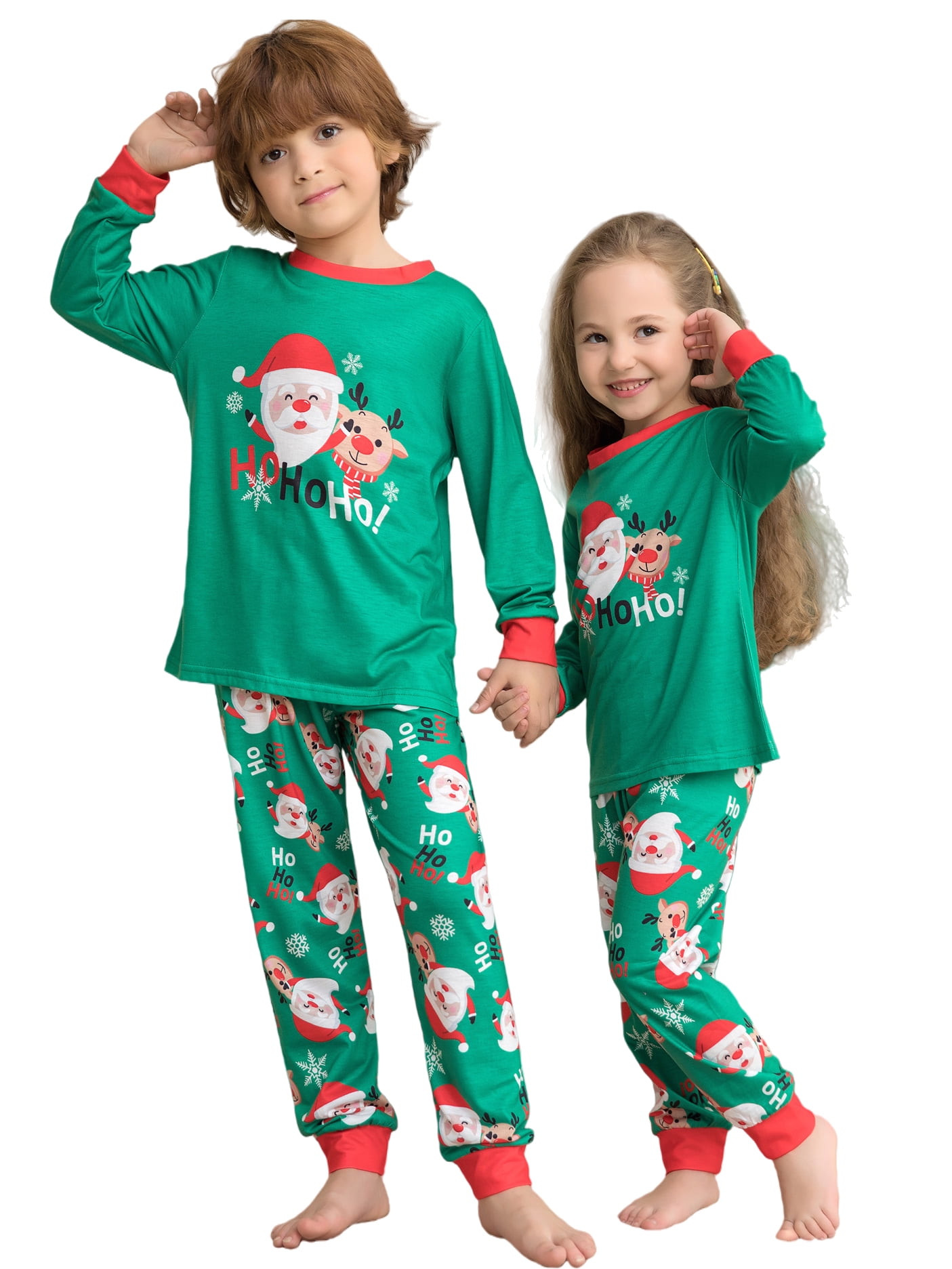 ATAIKU 2-14 Years Boys Girls Christmas Santa Claus Pajamas Set Toddler ...