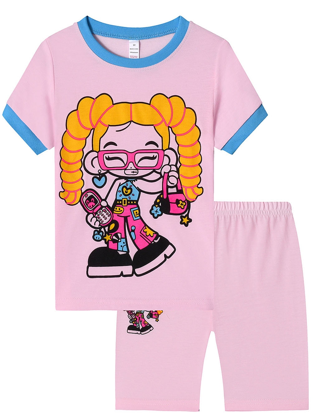 ATAIKU 2-Piece Summer Pajamas for Toddler and Little Girls Short Sleeve ...