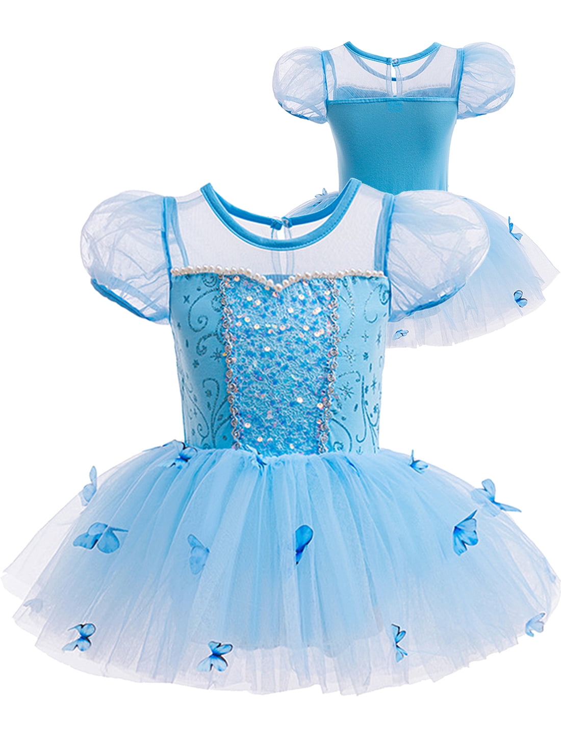 ATAIKU 3-9Y Kids Girls Princess Ballet Dress Short Sleeve Leotards ...