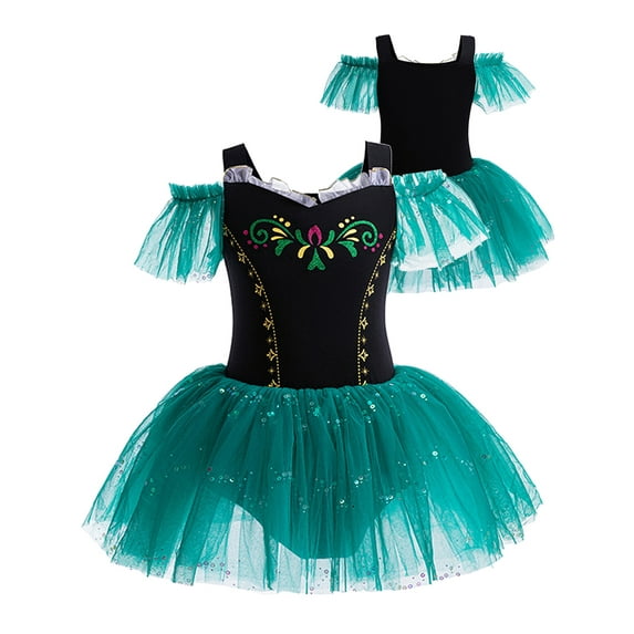ATAIKU 3-9Y Kids Girls Princess Ballet Dress Short Sleeve Leotards ...