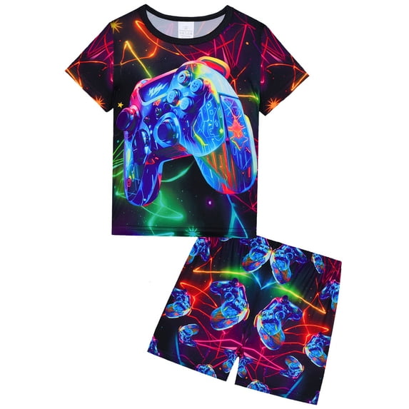 ATAIKU 3D HD Printed 3-12Y Little Boys Games Console 2-Piece Pajamas ...