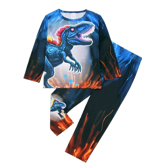 ATAIKU Toddler and Little Boy Pajamas Set Kids Long Sleeve Tee and ...