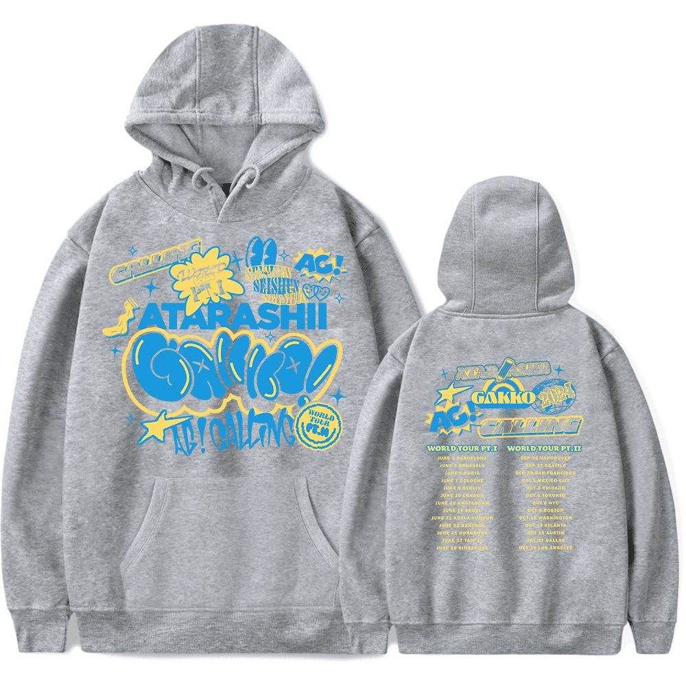 ATARASHII GAKKO! Merch Hoodie AG Calling 2024 World Tour Women Men For ...