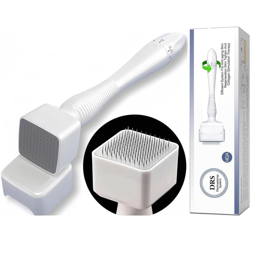 ATAZ SOLUTIONS 140 Titanium Adjustable Micro Needles Facial Derma ...