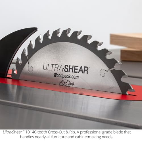 ATB Thin Kerf Combination Table Saw Blade, 10 Inch, 40T, 5/8" Arbor, 3/ ...