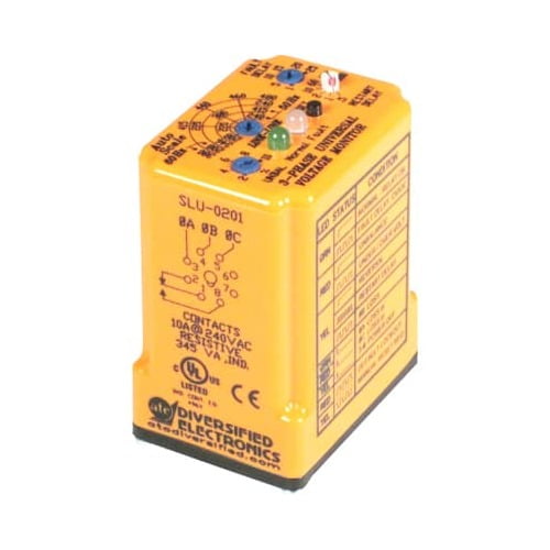 ATC SLU-0201, Relay,E-Mech,3-Phase Monitor,SPDT,10A,240VAC Resistive, 1 ...