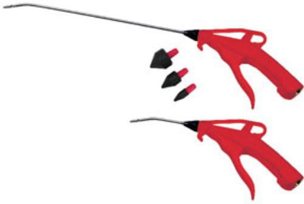 2 Pc. 4" and 13" Pistol-Grip Air Blow Gun Set with Rubber Tips 8738 ...