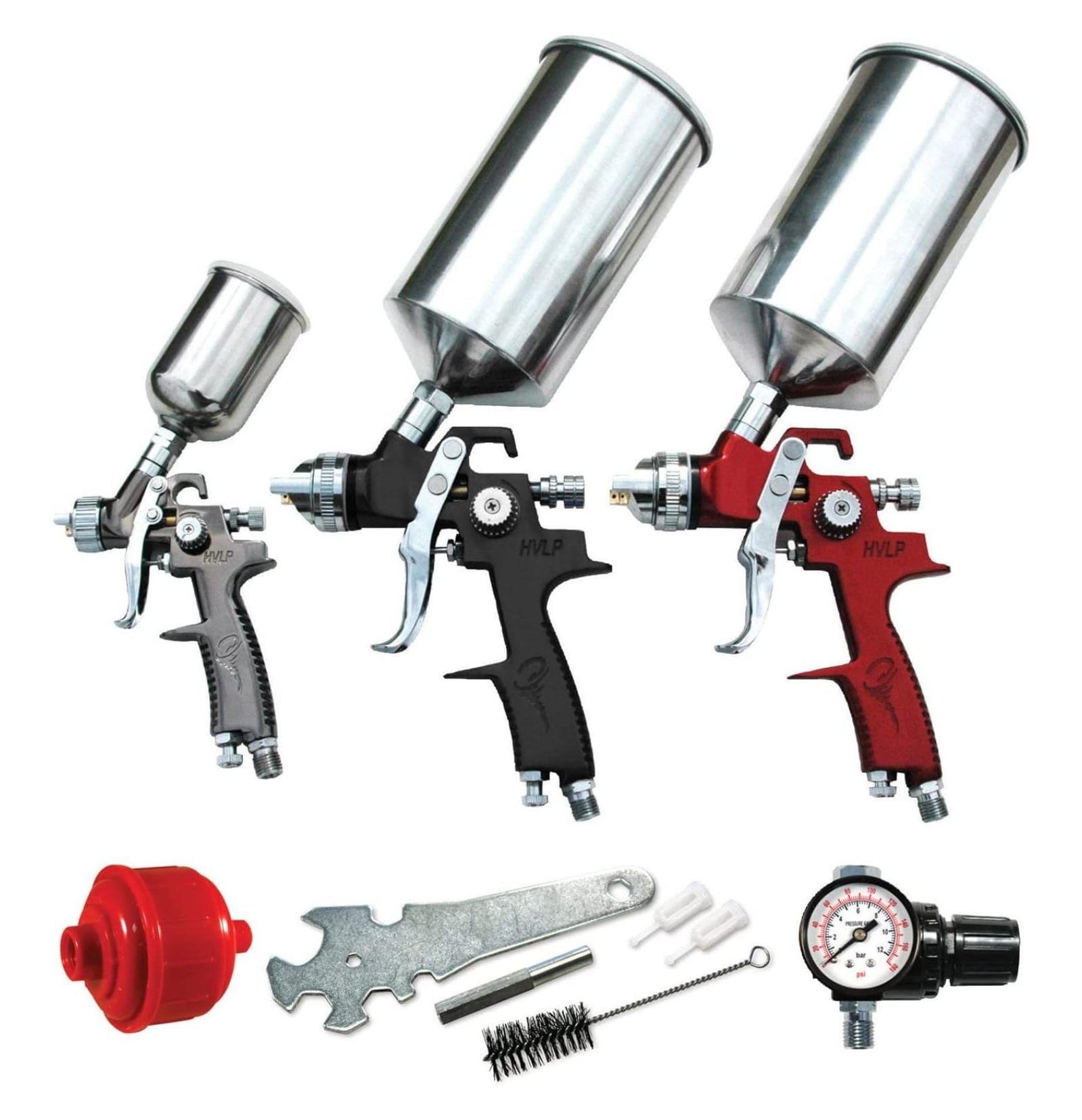 ATD Tools 6900 9-Piece HVLP Spray Gun Set - Walmart.com
