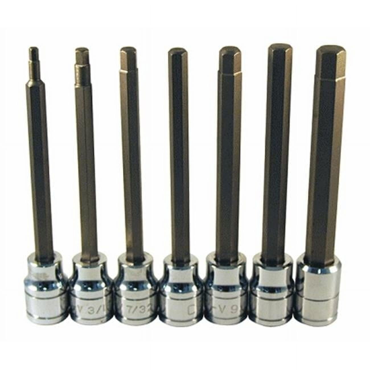 ATD Tools 13786 7 Pc. 4.5" Long SAE Hex Bit Socket Set ATD-13786 ...