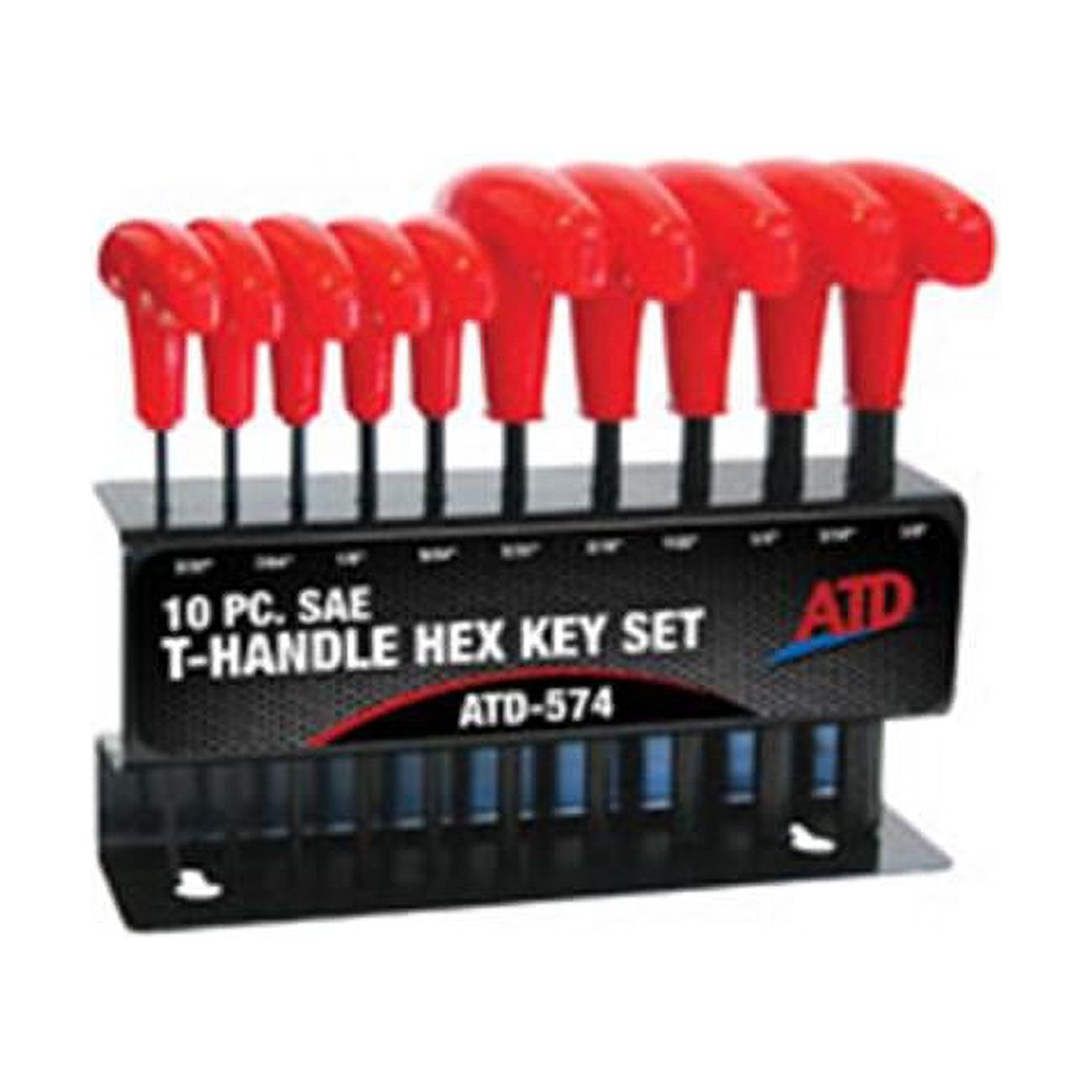ATD Tools ATD-574 T-Handle Hex Key Set- Sae- 10Pc - Walmart.com