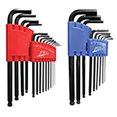ATD Tools 580 SAE Metric Long Arm Ball End Hex Key Set, 22pc ATD-580 ...