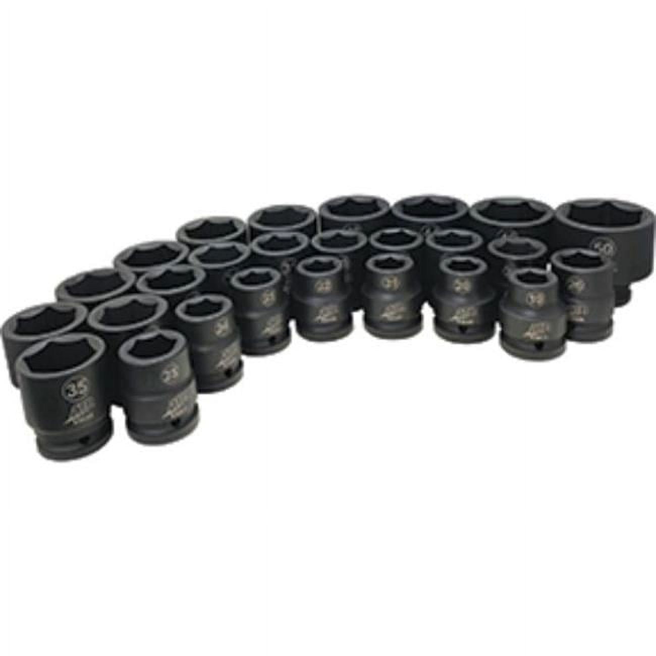 ATD Tools ATD-63126 0.75 in. Drive 6 Point Metric Socket Set, 26 Piece ...