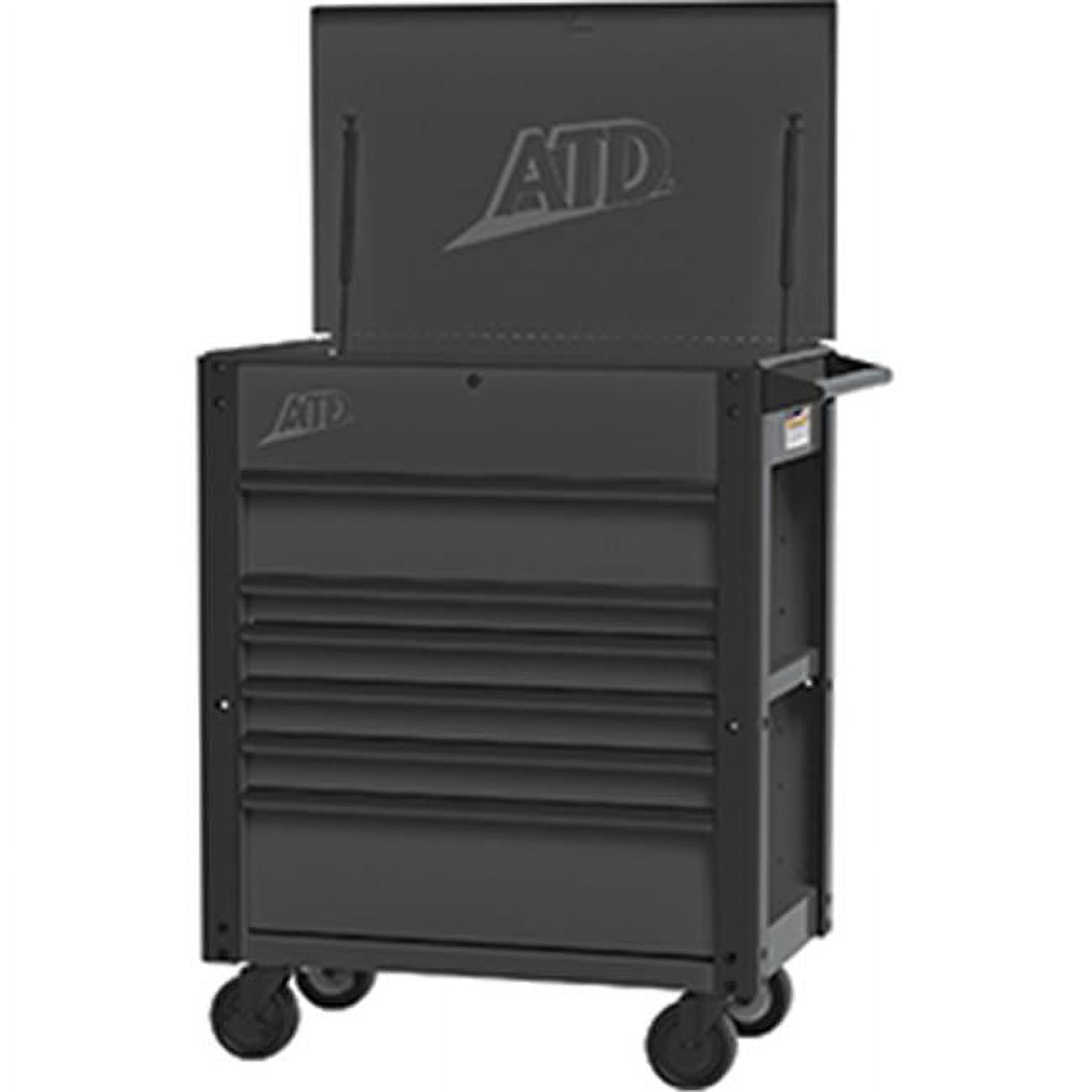 ATD Tools ATD-70436 35 in. 6-Drawer Deluxe Service Cart, Black Matte ...