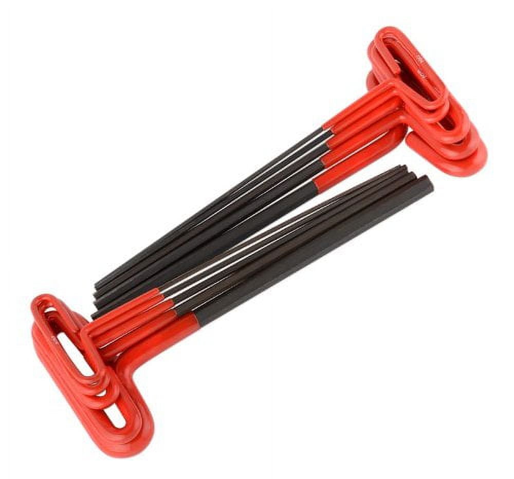 ATE Pro. USA 83341 Wrench, Hex Key, Dipped T-Handle, SAE 10-Piece Set ...