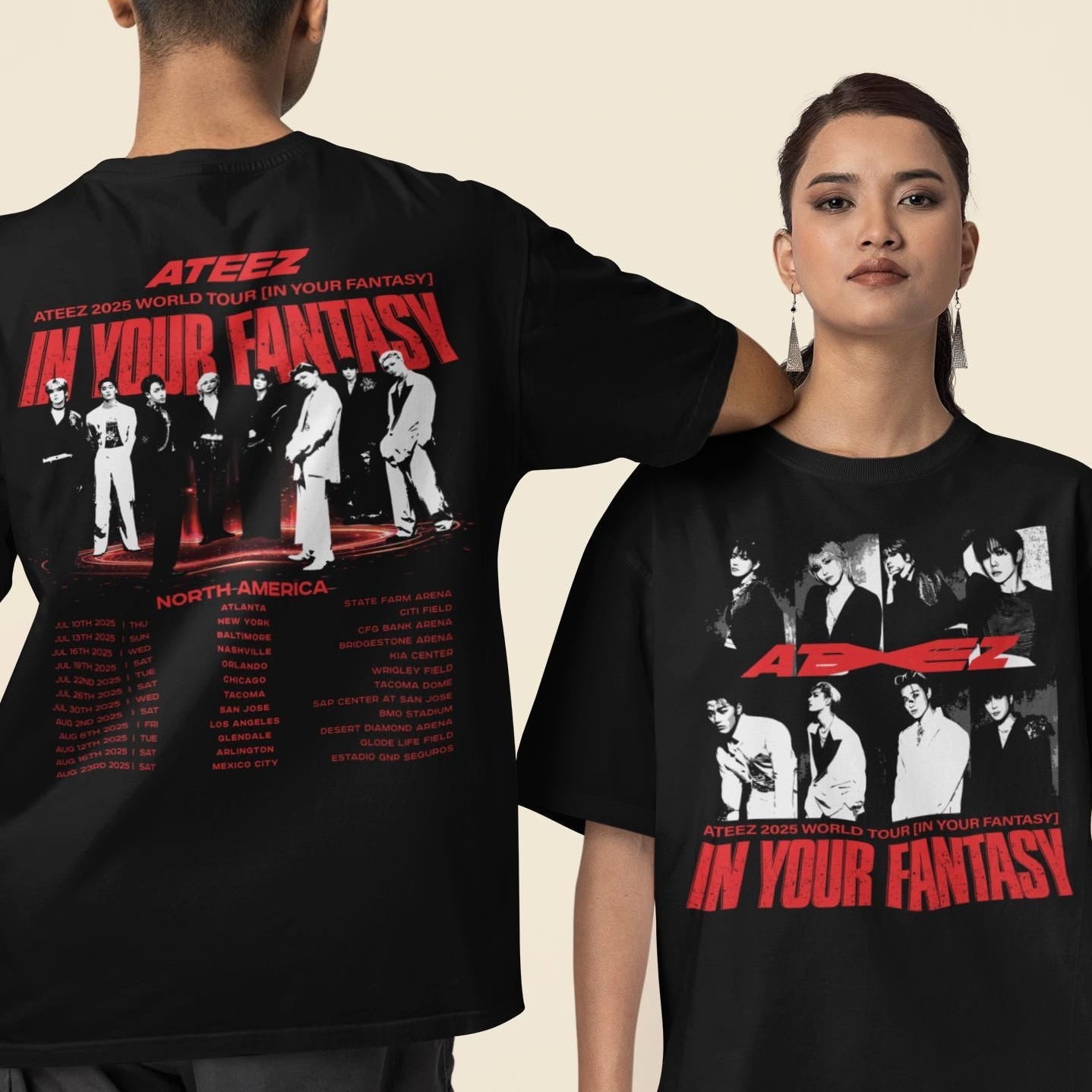 ATEE.Z 2025 Kpop Golden Hour Part 2 Shirt, ATEE.Z North America Shirt ...