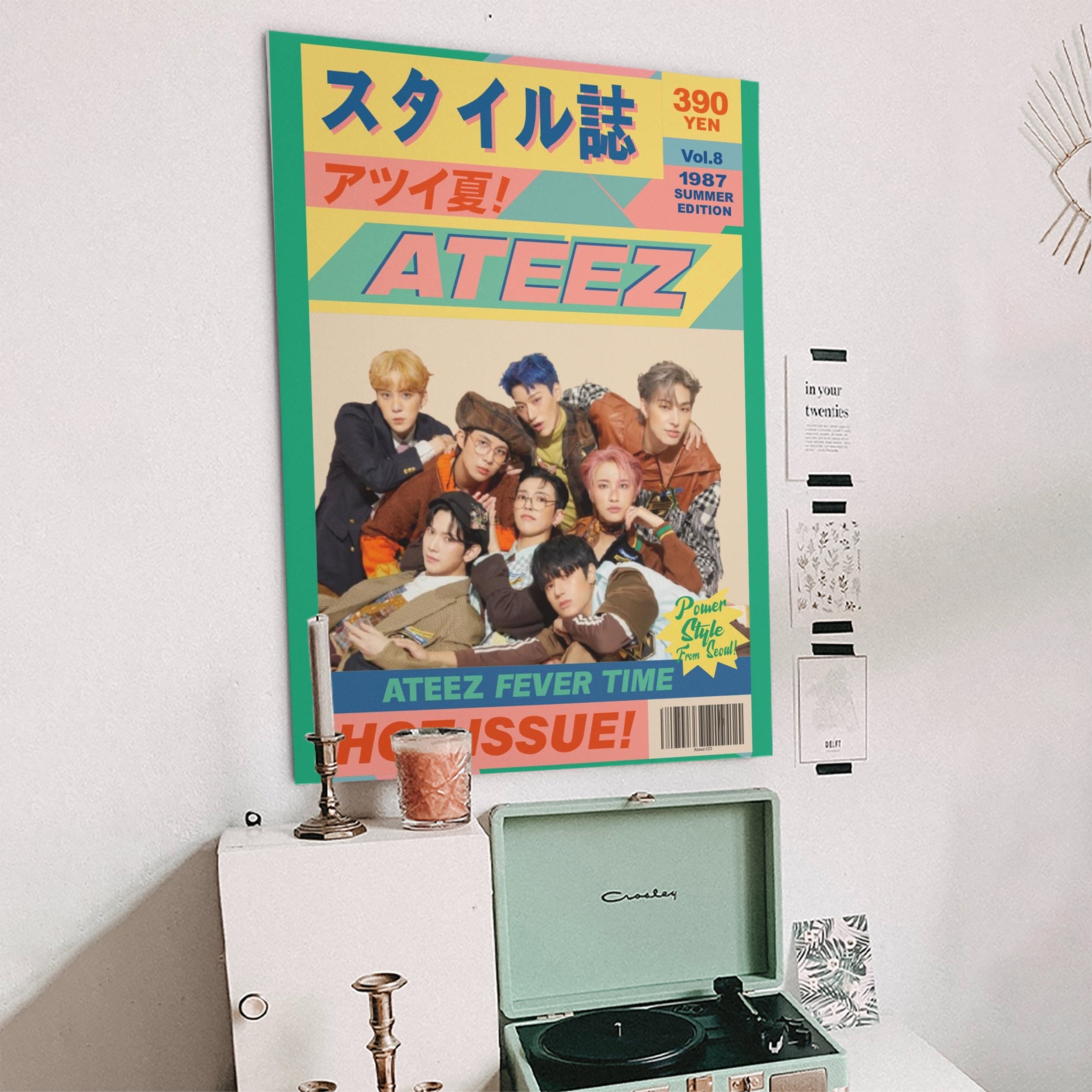ATEEZ Digital Poster Bundle – 3 Versions Retro Style - Size 24''x36 ...