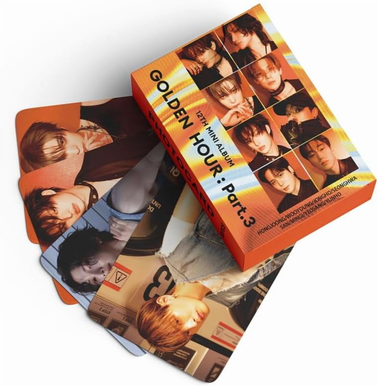 ATEEZ GOLDEN HOUR Lomo Card Photocards for ATINY Fans (2025 Greetings ...