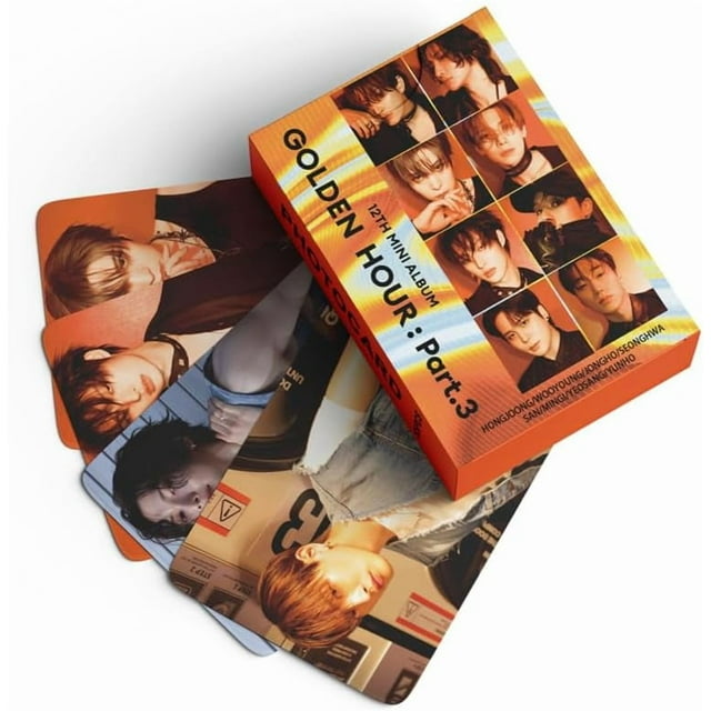 ATEEZ GOLDEN HOUR Lomo Card Photocards for ATINY Fans (2025 Greetings ...