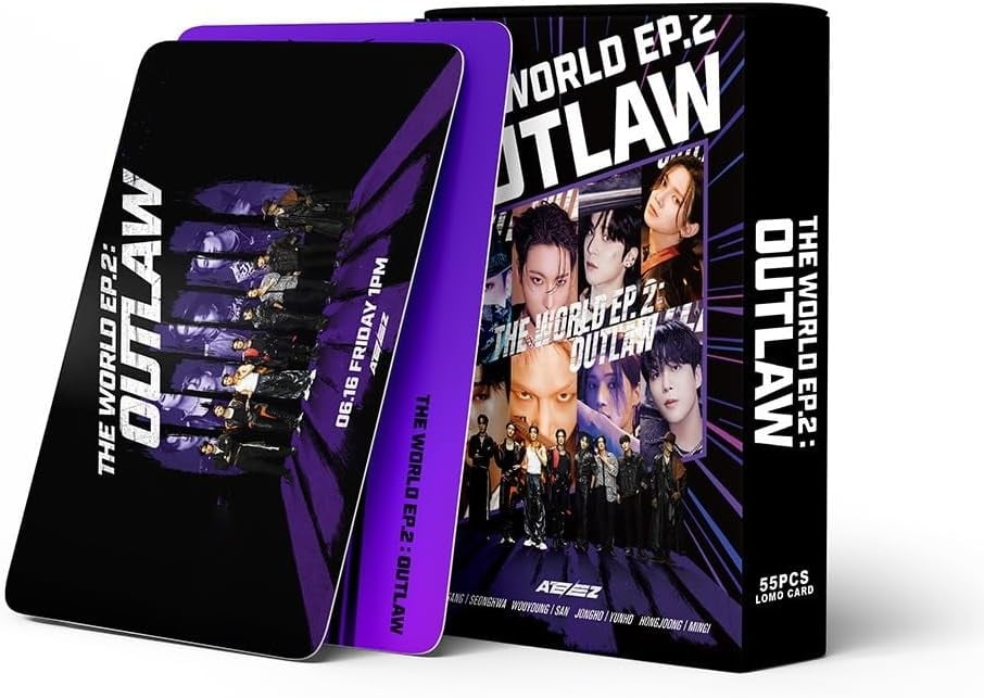 ATEEZ GOLDEN HOUR Lomo Card Photocards for ATINY Fans (2025 Greetings ...