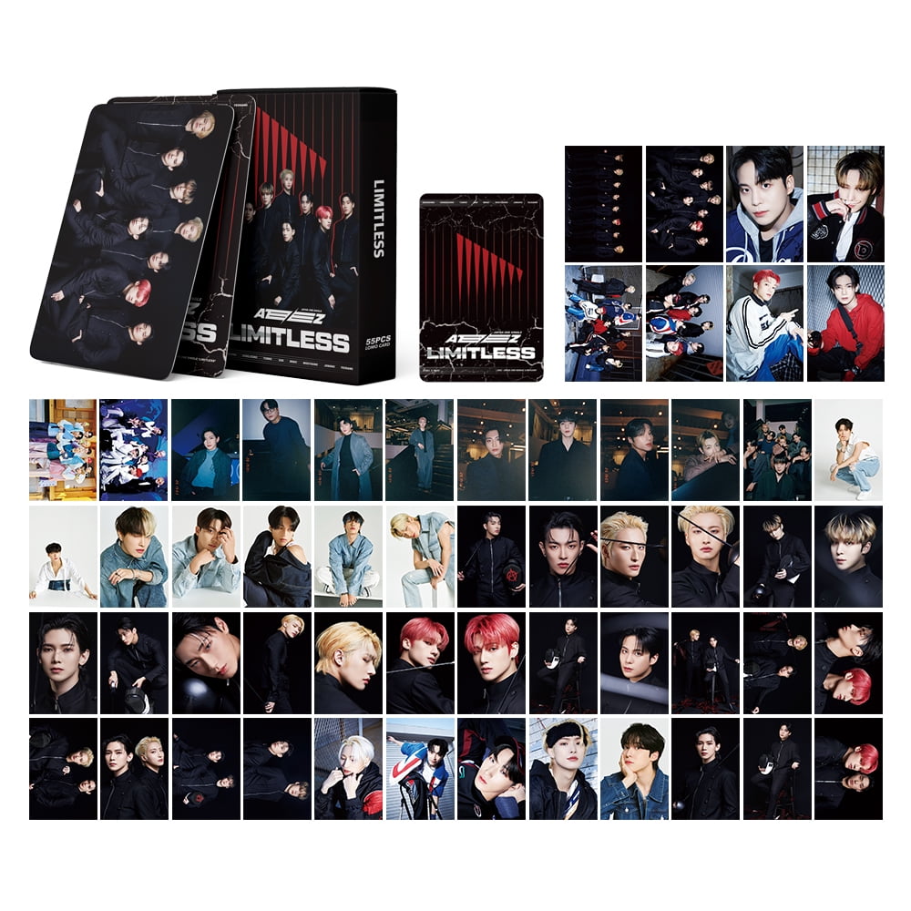 Samshine ATEEZ LOMO Limitless Album Cards with Holds 55-3.46" x 2.2 ...