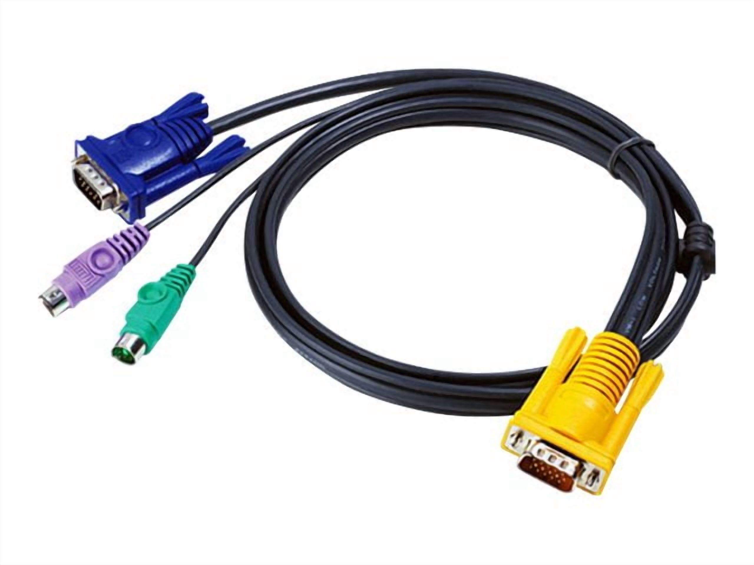 ATEN 10 ft. Master View PS/2 KVM Cables 2L5203P - Walmart Business Supplies