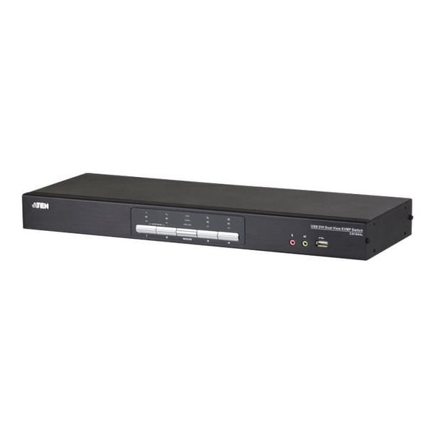 ATEN 4-Port USB DVI Dual View KVMP Switch-TAA Compliant CS1644A ...