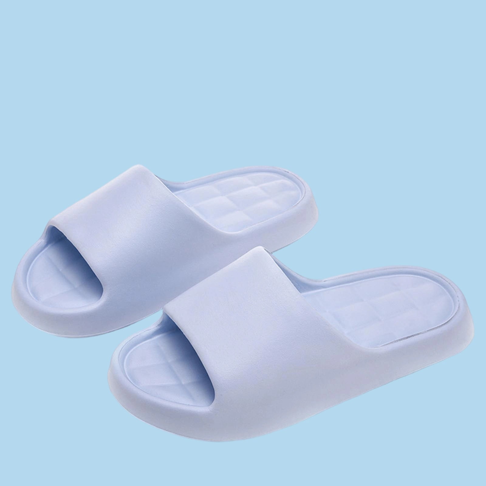 ATENAR Slippers for Women Fashion Wide Womens Shoes Fuzzy House Slipper ...