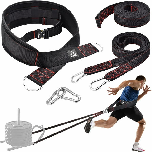 ATENTO Fitness Workout Equipment, Sled Pull Belt for Gym Exercise ...