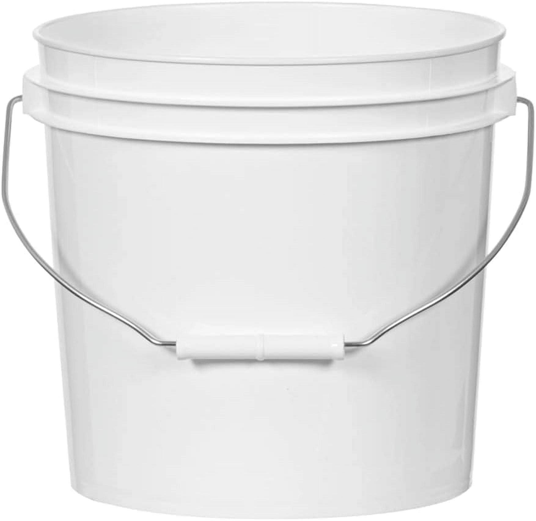 ATERET 2 Gallon White Bucket Only - All Purpose Pails - Food Grade ...
